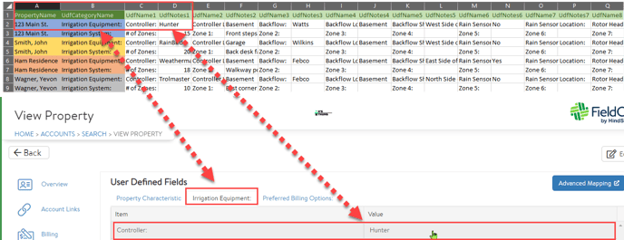 Importing User Defined Fields